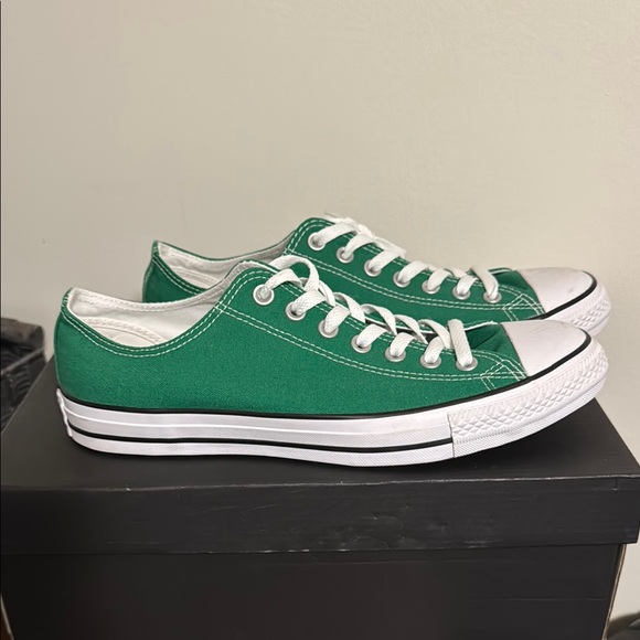 Converse | Shoes | Converse All Star Green Lowtop Sneakers Mw12 | Poshmark